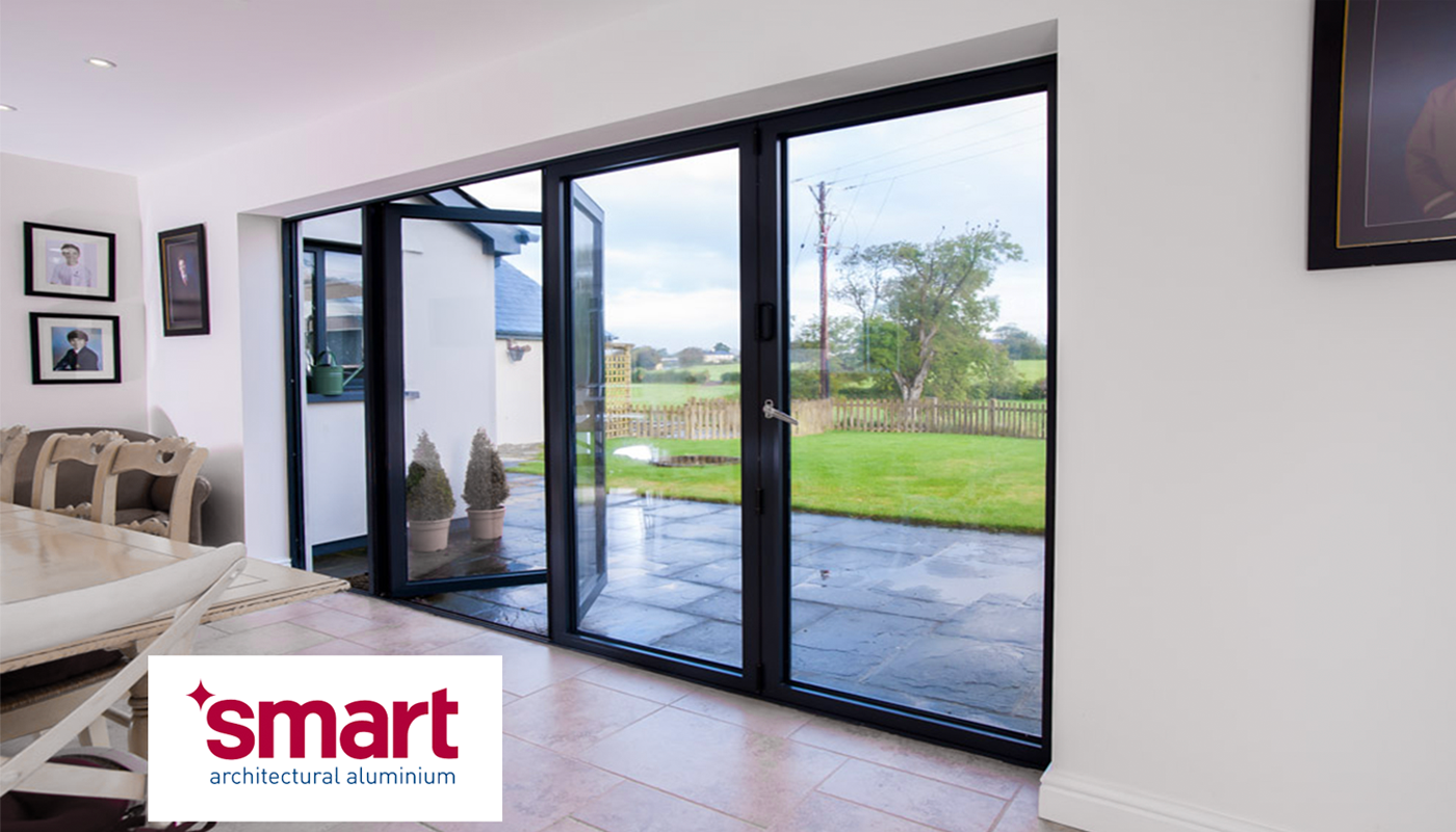 Smart Visofold 5 Pane Bi-Fold Door In Grey (Matt) - (3500mm x 1700mm ...